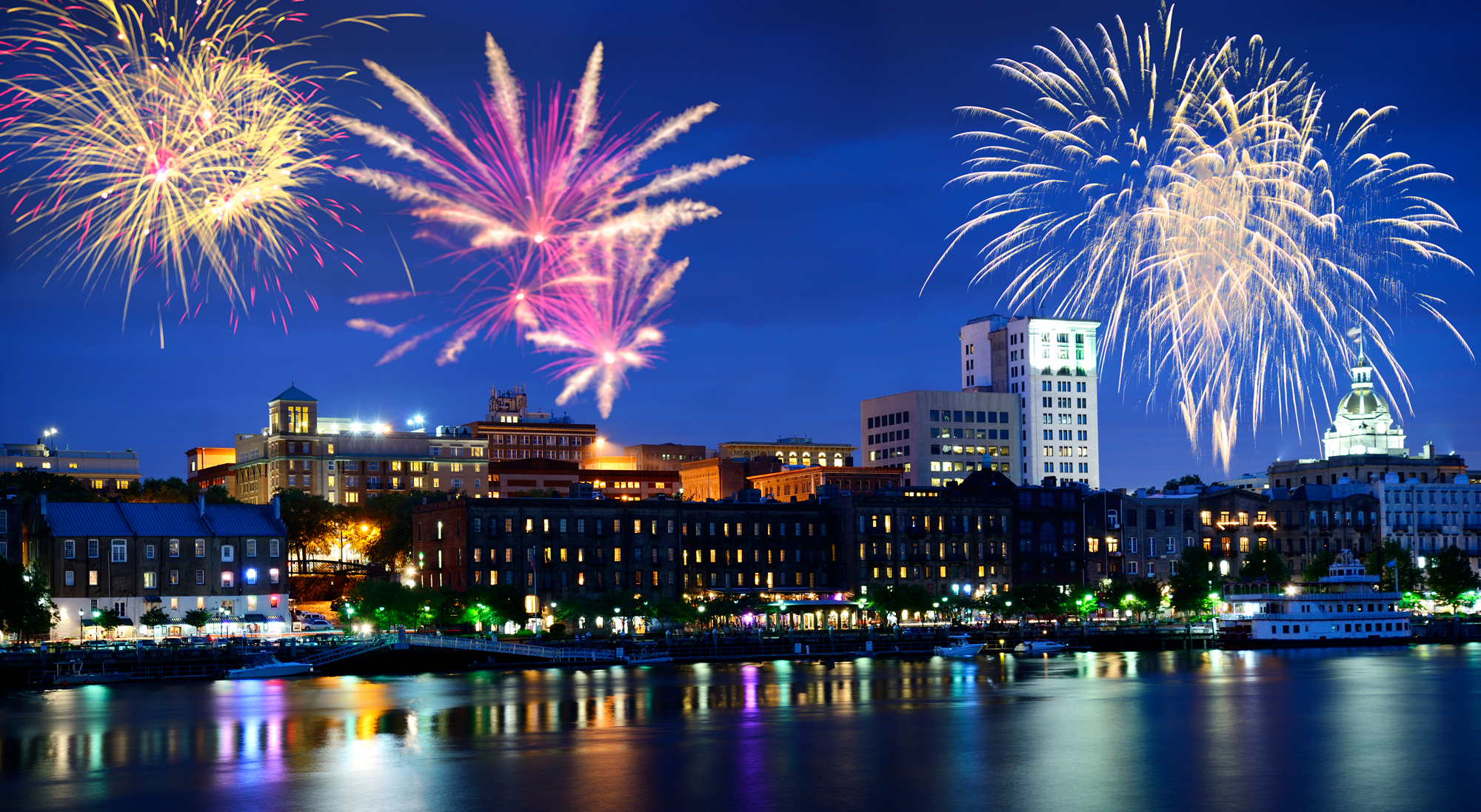 Fireworks Downtown Savannah Georgia's Best 4th Of July Celebrations